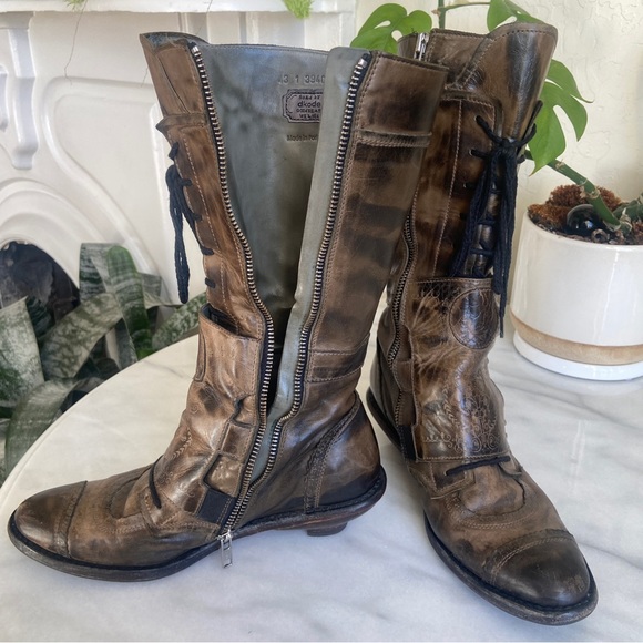 Vintage | Shoes | Vintage Dkode 200s English Leather Boots Kitten Heel ...